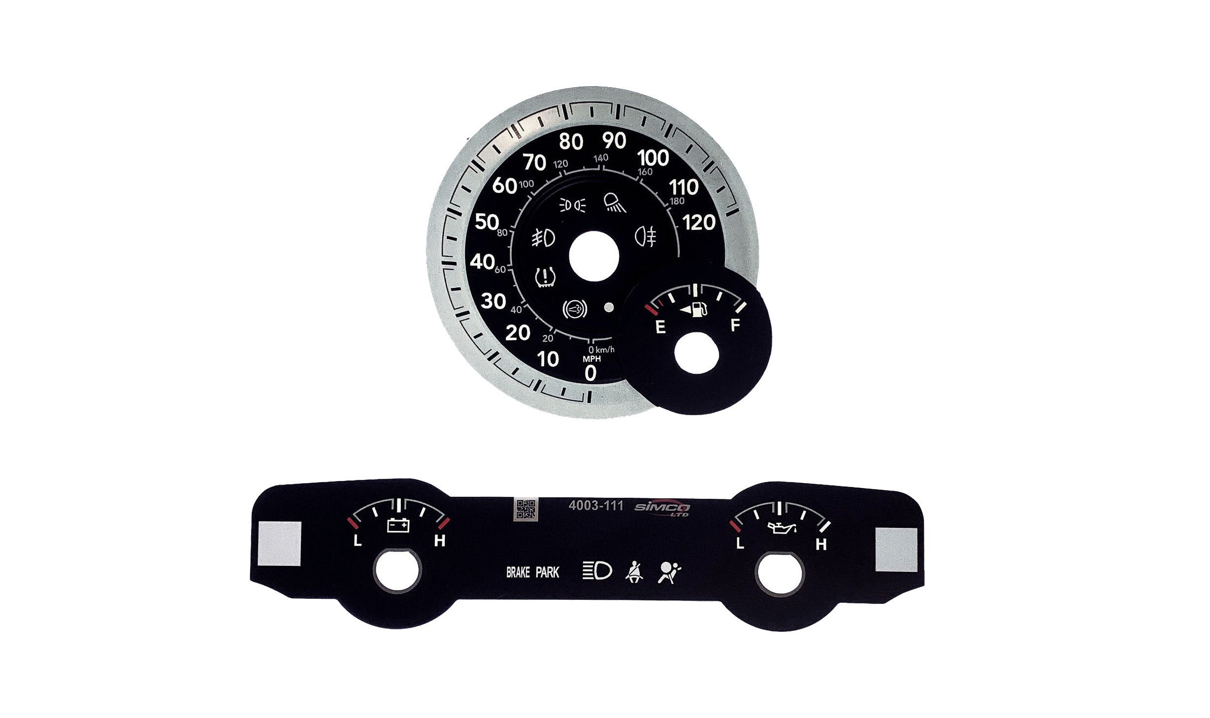 Dodge RAM 1500 (2015+) Speedo & Top Battery & Temp Gauge 4003-701 ...