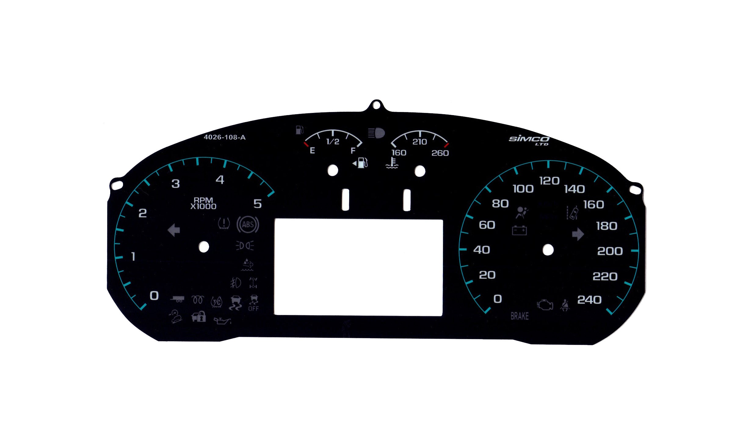 Premium Gauge Face Overlay - Chevy Colorado/GMC Canyon (2018+) – Simco ...