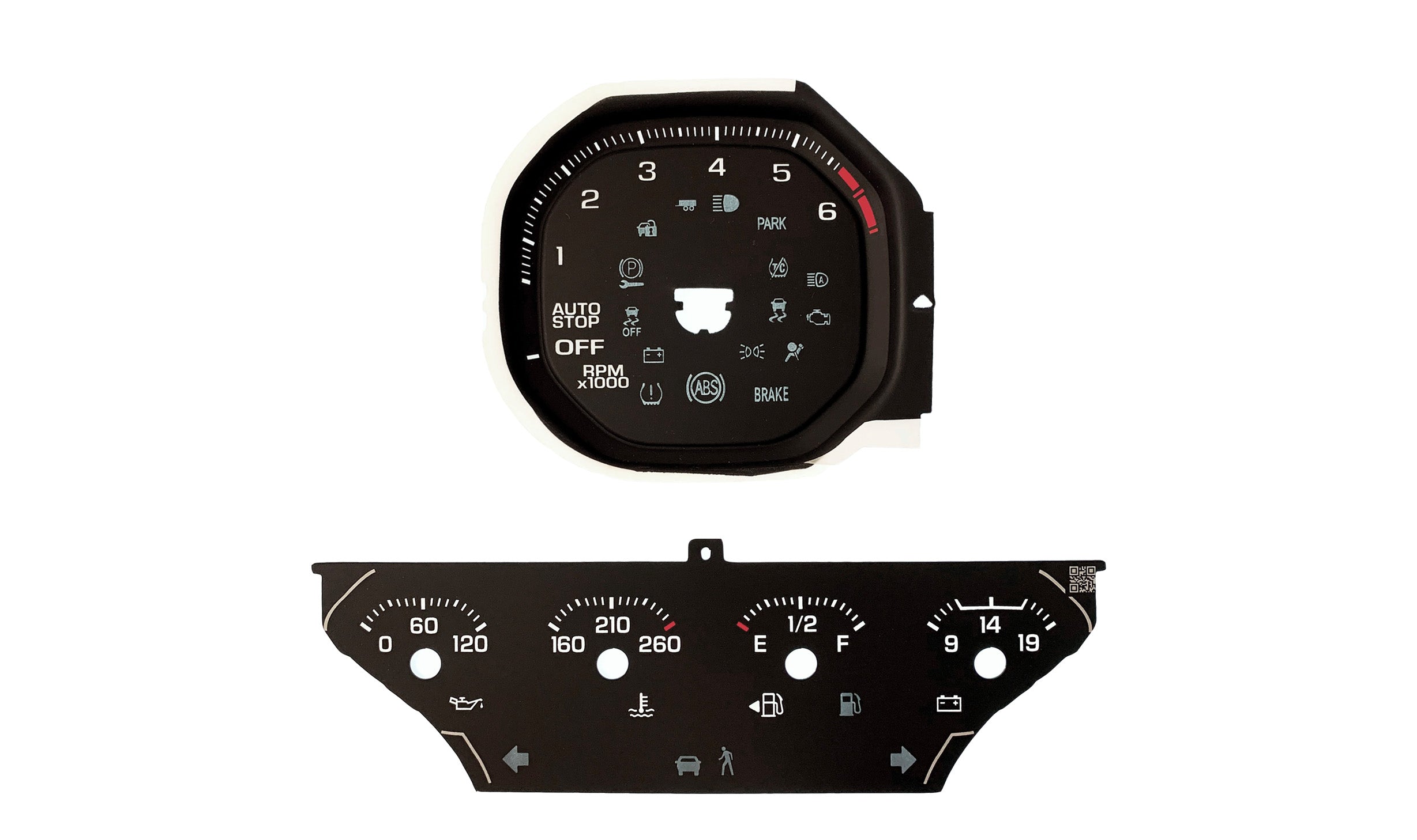 Premium Gauge Face Overlays - GMC Sierra (2019+) Tach & Top – Simco Store