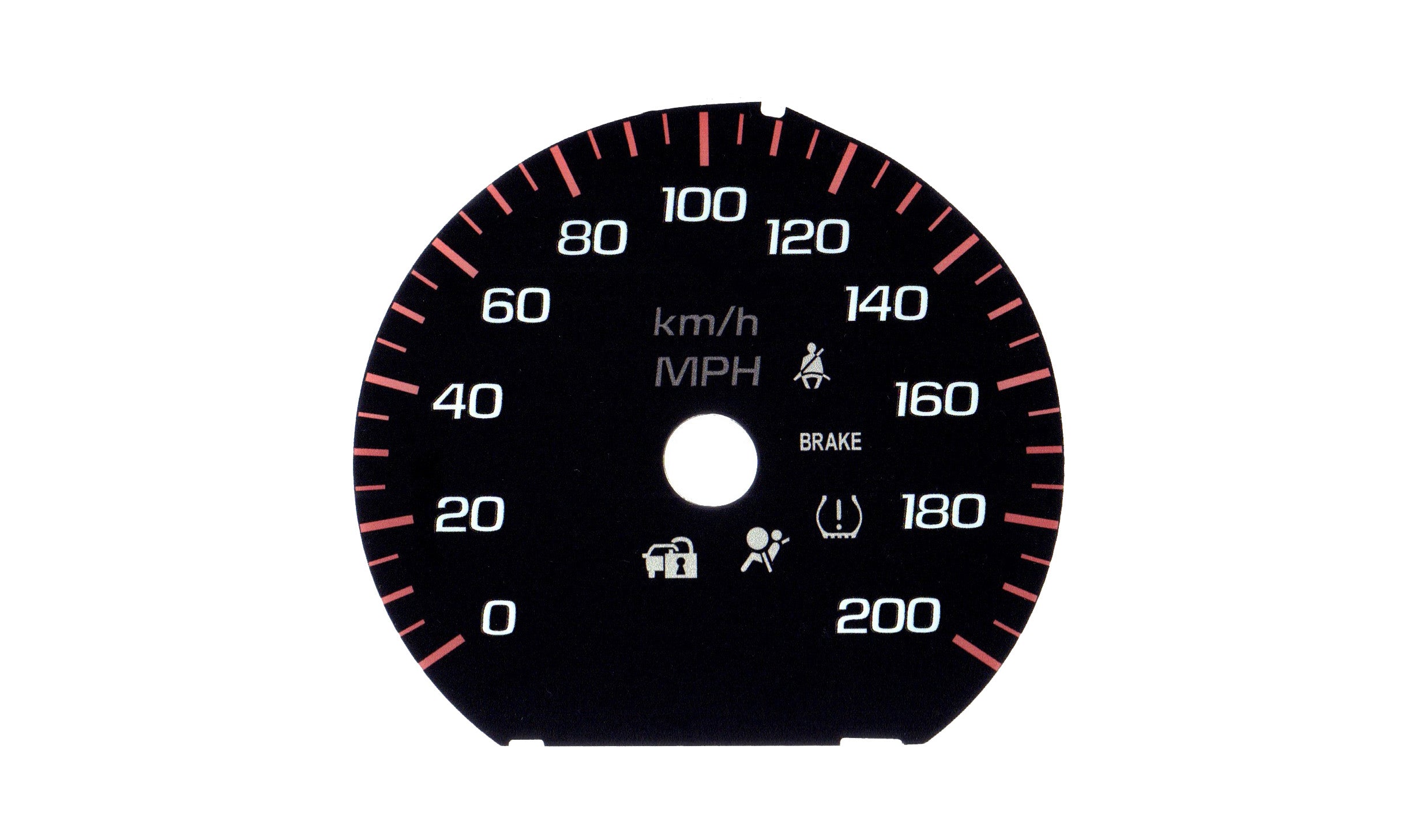 Premium Gauge Face Overlays -GM Trucks (2014-18) Large Display Speedo ...